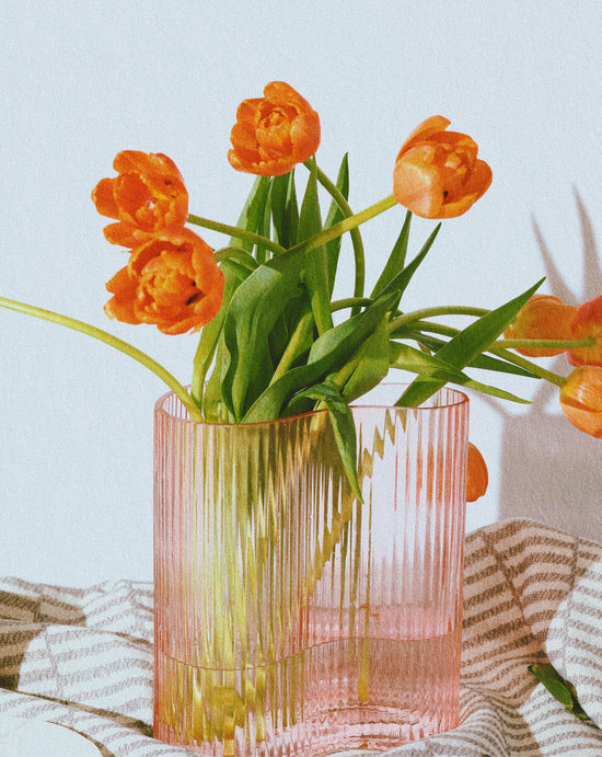 Oslo Modern Minimalist Pink Glass Vase – Orand
